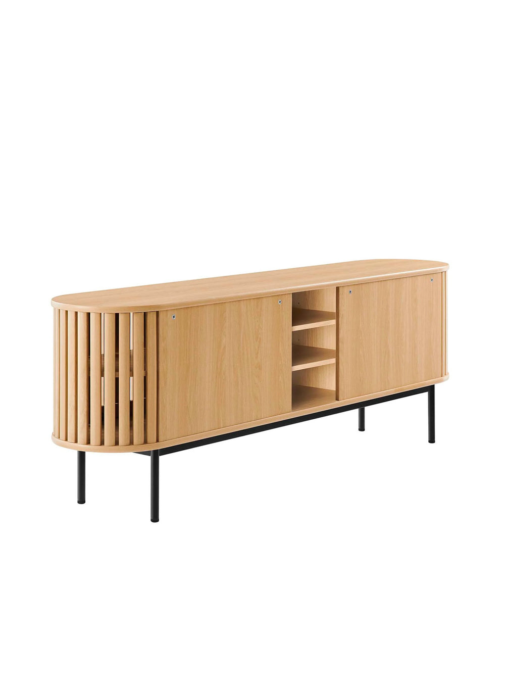 Kanso Media Stand, Oak