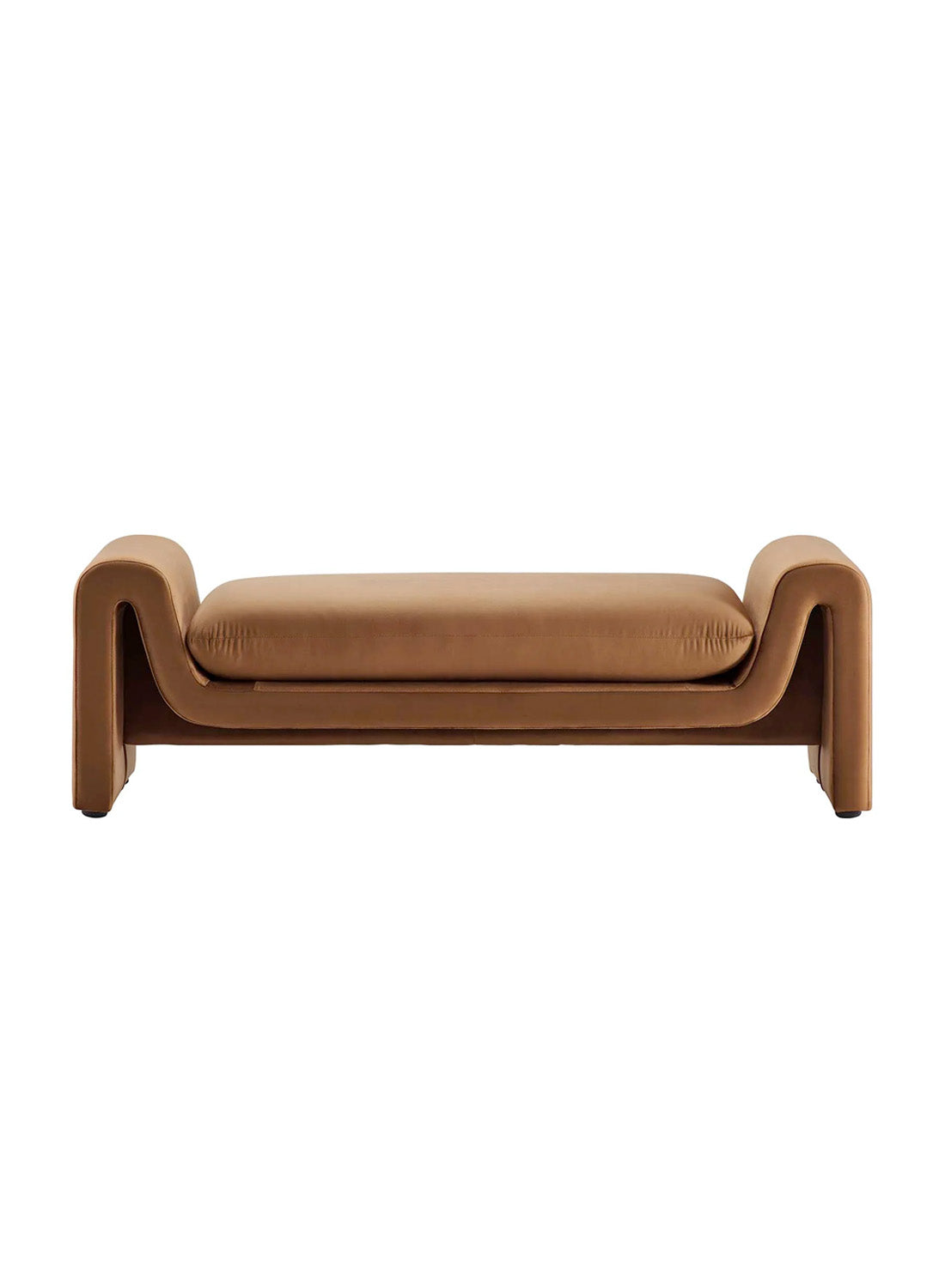 Ripple Velvet Bench