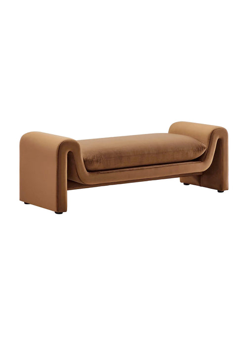Ripple Velvet Bench