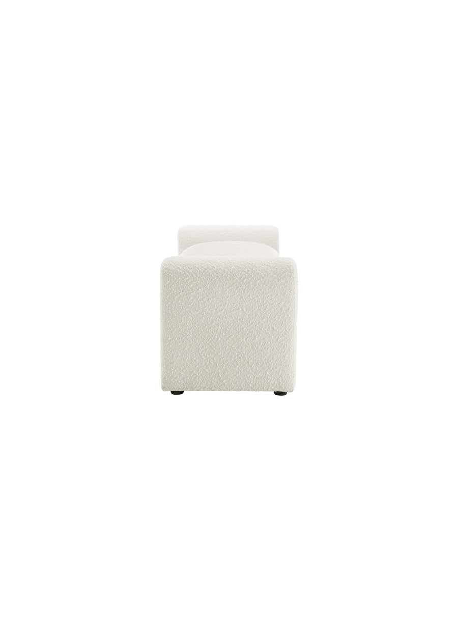 Ripple Boucle Fabric Bench