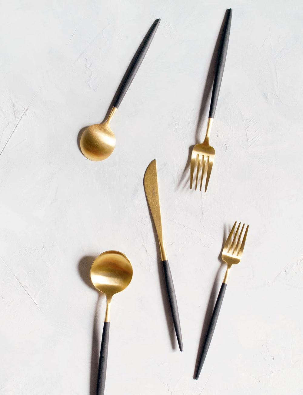 Cutipol Goa Flatware, black/gold