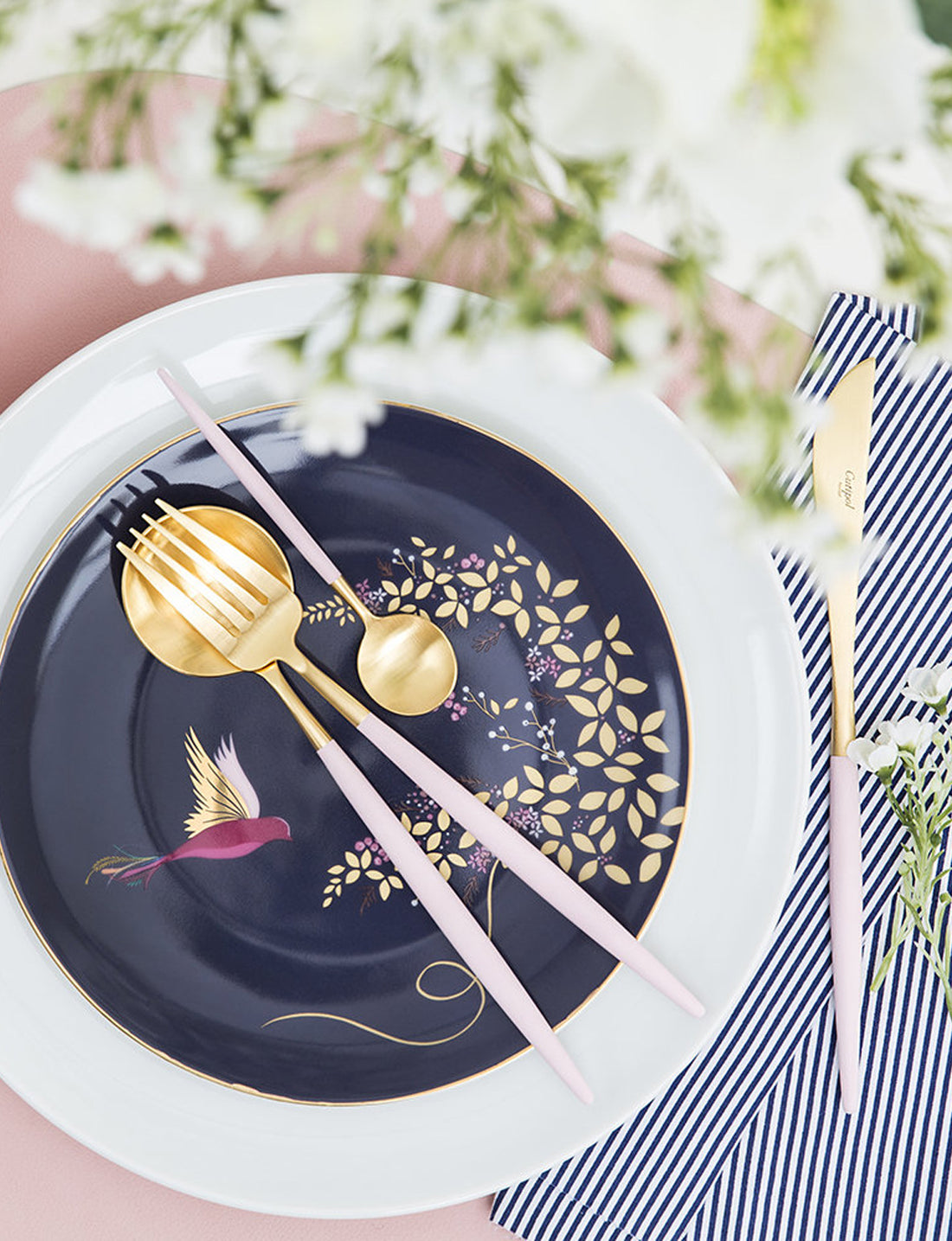 Cutipol Goa Flatware, pink/gold